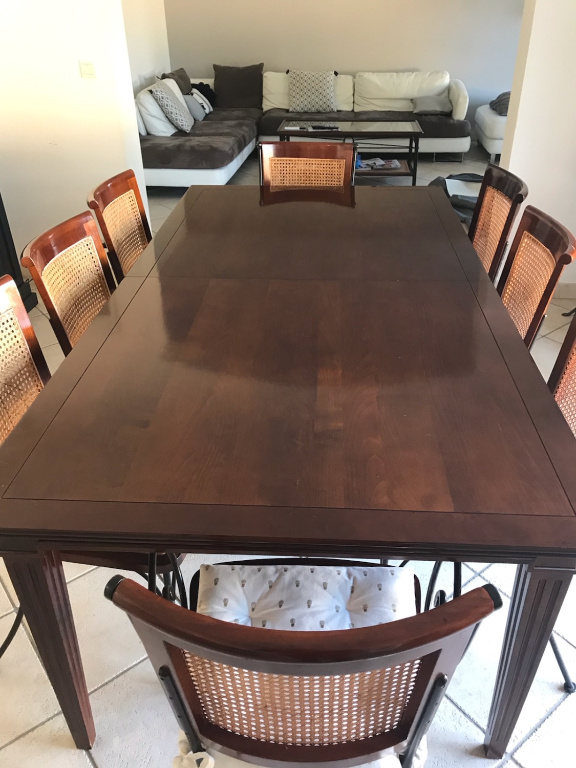 Esprit Industriel pour cette table en merisier XL | Atelier Popote et ...